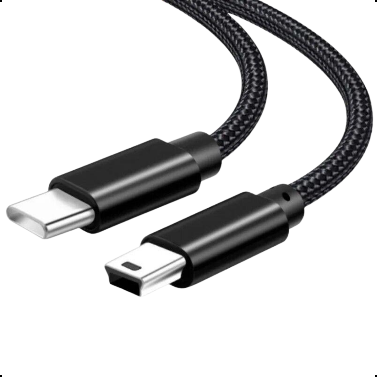 Cabo Mini Usb 3 Mt Transferência e Carga Usb-c para Mini Usb ...