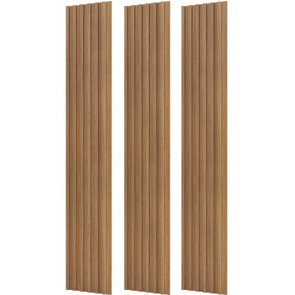 Kit 3 Paineis Ripados Pa73 com Acabamento Lateral Dalla Costa 134 X 183 ...