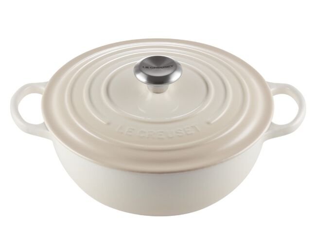 PANELA MARMITA LE CREUSET SIGNATURE 26CM - MERINGUE | MadeiraMadeira