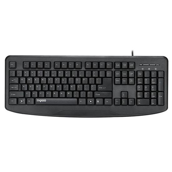 Teclado Rapoo NK2500 Wired Preto | MadeiraMadeira