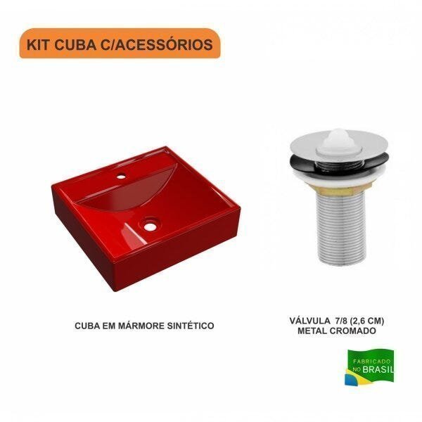 Kit Cuba Q39 com Válvula Metal 1 Pol. Compace | MadeiraMadeira