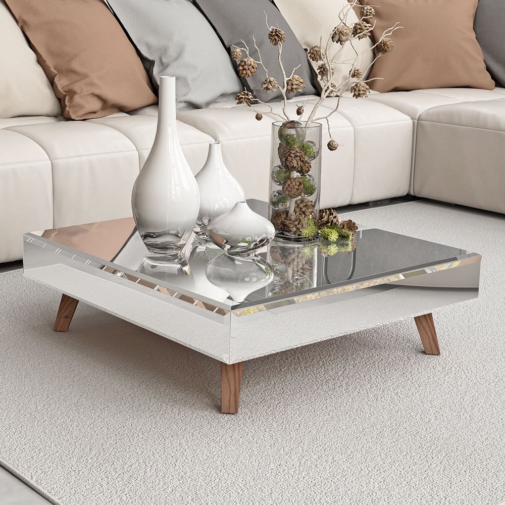 MESA DE CENTRO SALVATO - ESPELHO BISOTE | MadeiraMadeira