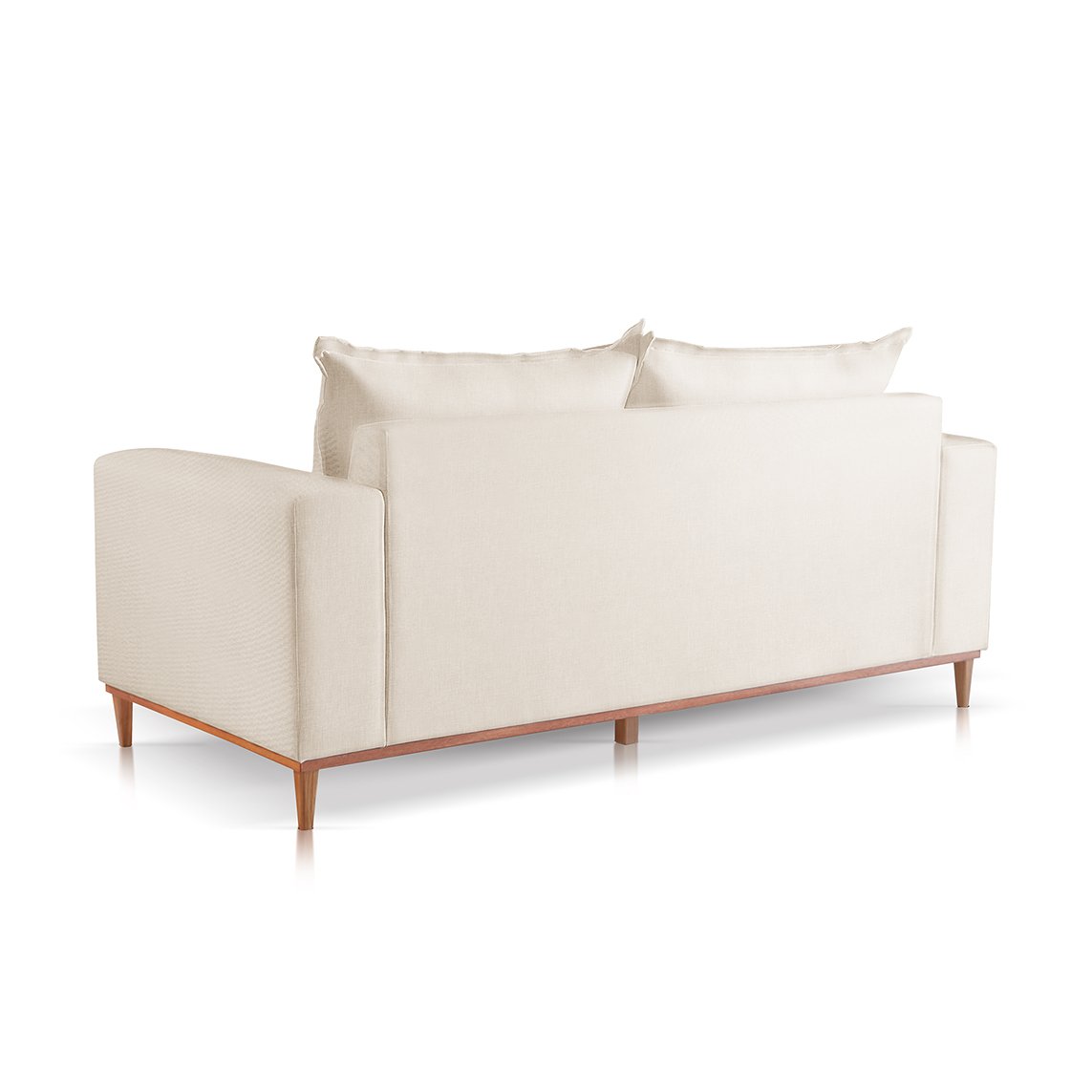 Sofá 2 Lugares Fixo Living Mirage Linho Offwhite 2m | MadeiraMadeira