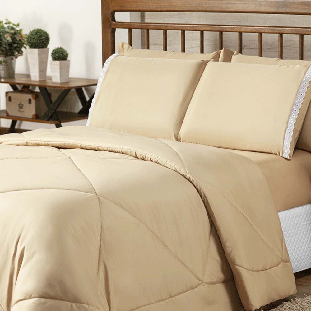 Coberta Queen 03 peças Kit Margarida Dupla Face Envio Imediato ...