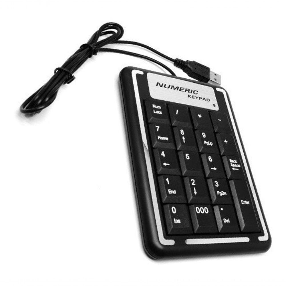 Mini Teclado Numérico Usb 19 Teclas para Notebook Cabo 1m | MadeiraMadeira