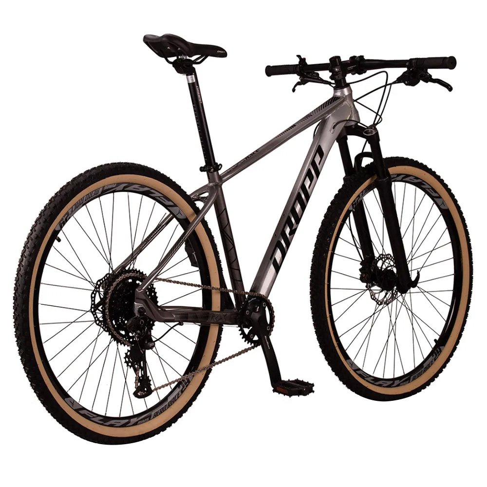 Bicicleta RX Sport Aro 29 Quadro 19 Alumínio 9v Sunrace M9 Freio Hidráulico Grafite Prata ...