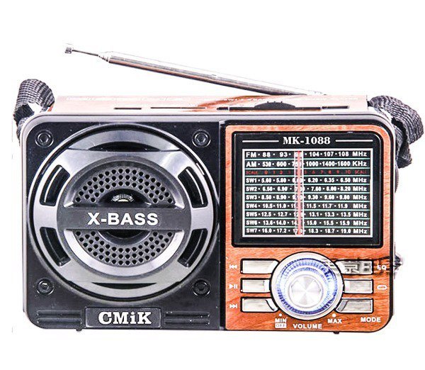 Rádio Portátil Am/Fm 1088 USB/Sd Recarregavel | MadeiraMadeira