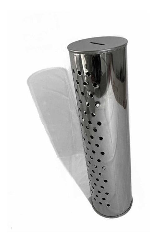 Cofre Inox 30x8cm P/moeda & Notas | MadeiraMadeira