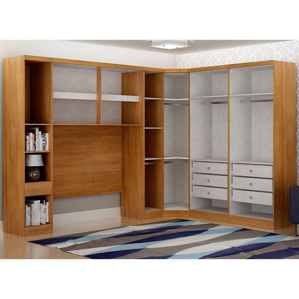 Guarda-roupa Em Mdf Com 11 Portas E 7 Gavetas Cumaru/fendi | MadeiraMadeira