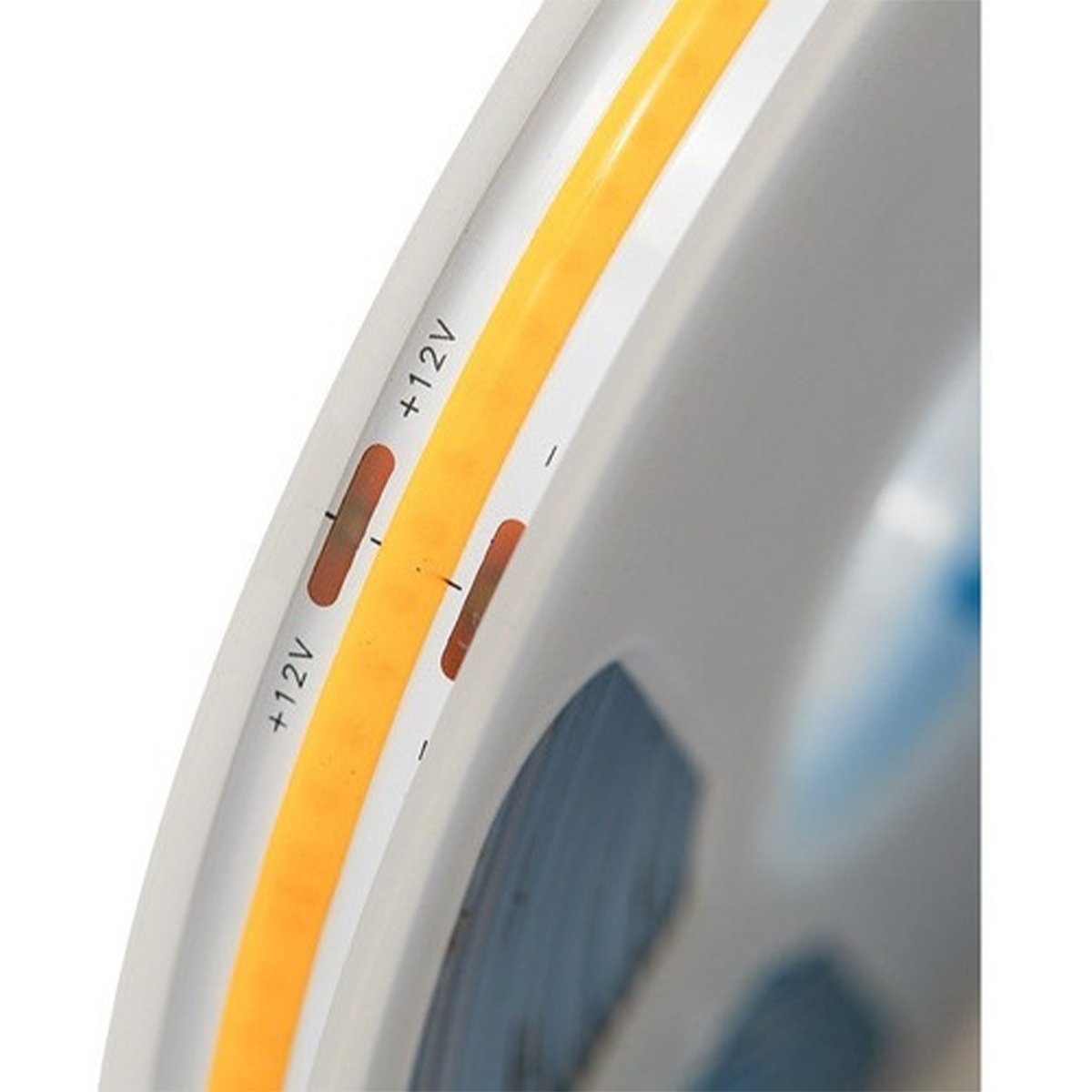 Fita LED COB 3000K 12v IP20 5 Metros Sala Loja Iluminaçao Profissional ...