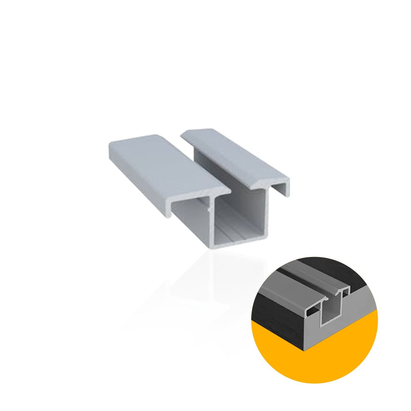 Trilho Embutir Sistema Línea, Rm-314 -2barras De 3mts | MadeiraMadeira