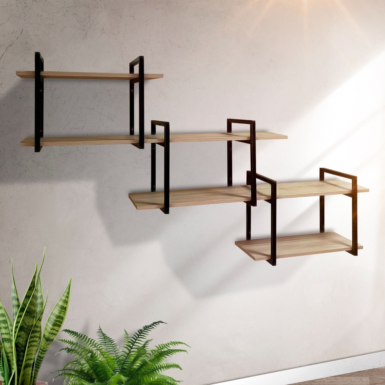 Prateleira Moderna Suspensa Elegante Nova Organizadora Casa ...