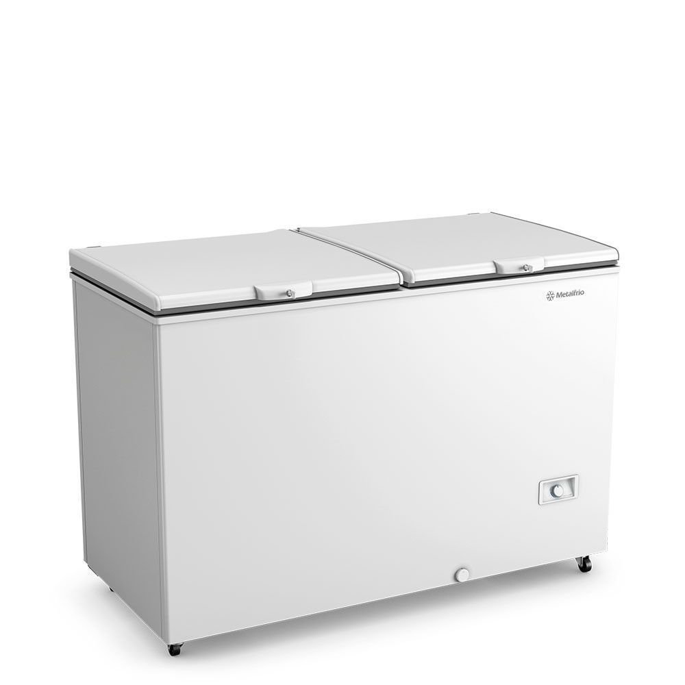 Freezer Horizontal Metalfrio 2 Tampa 417litros Inverter Dupla Ação ...