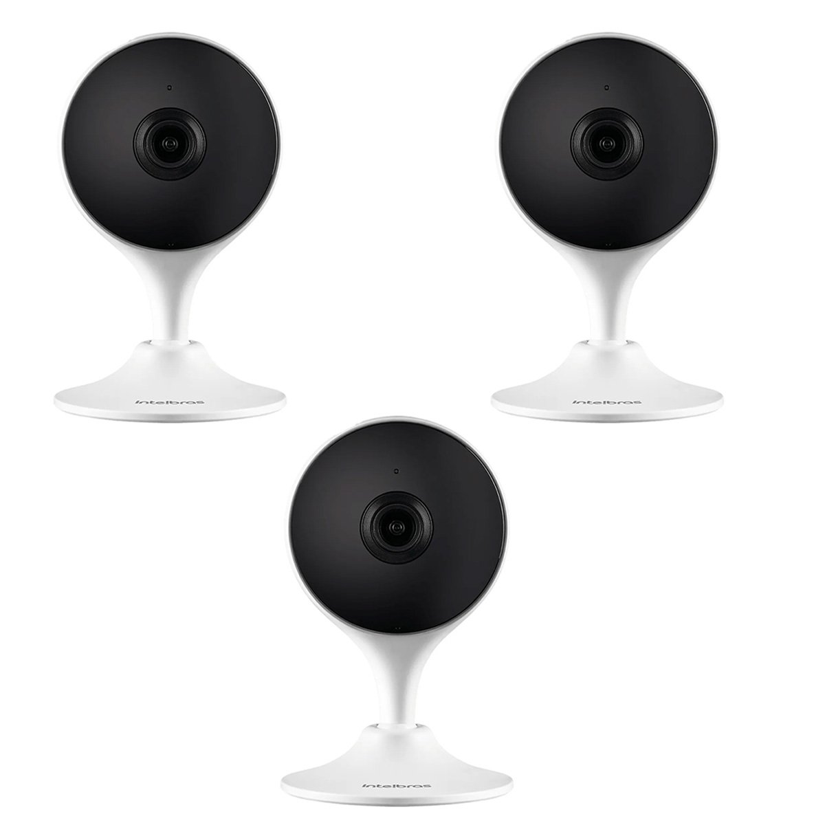 Kit 3 Câmeras Inteligente Intelbras Mibo Im3 Wifi Full HD | MadeiraMadeira