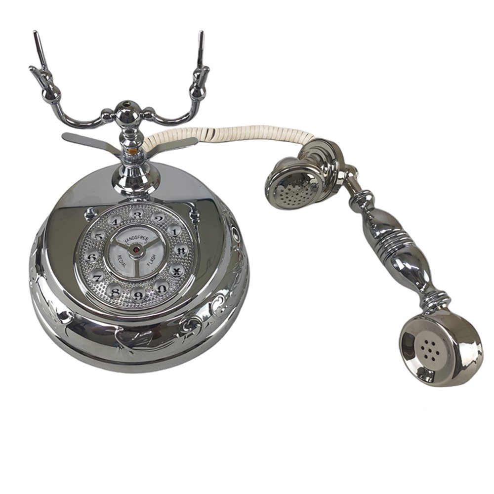 Telefone Retro Fixo Vintage Mesa Viva Voz Classico Decoraçao Casa ...