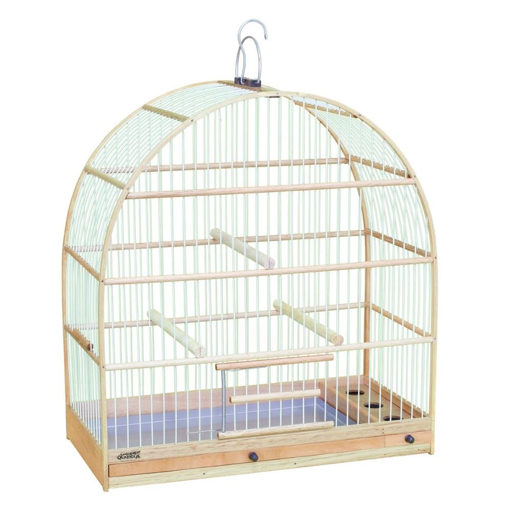 Gaiola Arco De Madeira e Fibra Para Canários Quatiguá N 03 | MadeiraMadeira