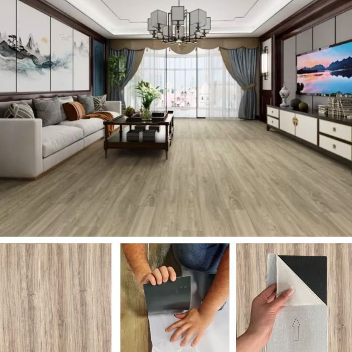 Piso Vinílico Auto Colante Sisal Madeira Premium 2mm Único com Proteção ...