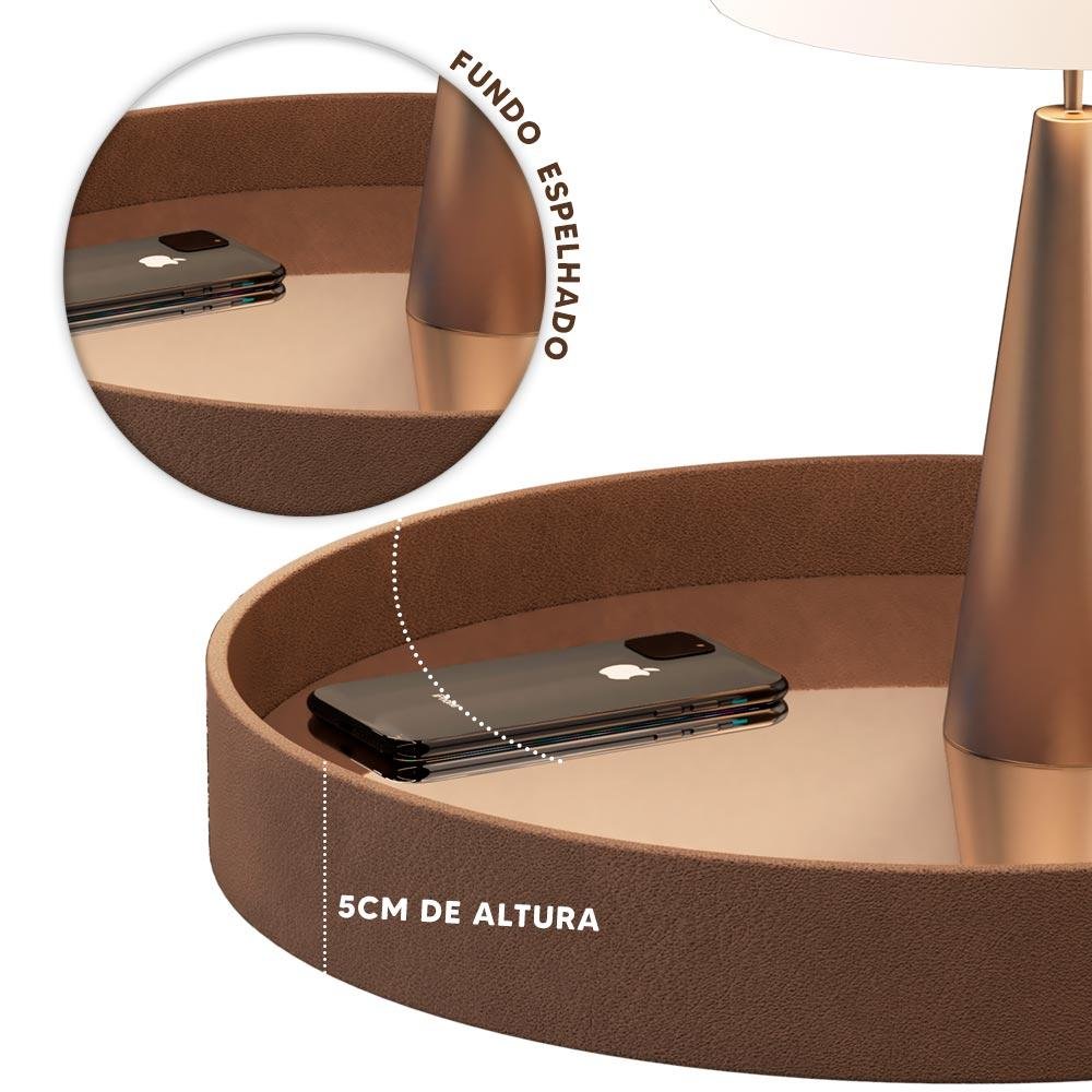 Mesa De Cabeceira Suspensa Com Espelho 1155 Luxo JB Bechara ...