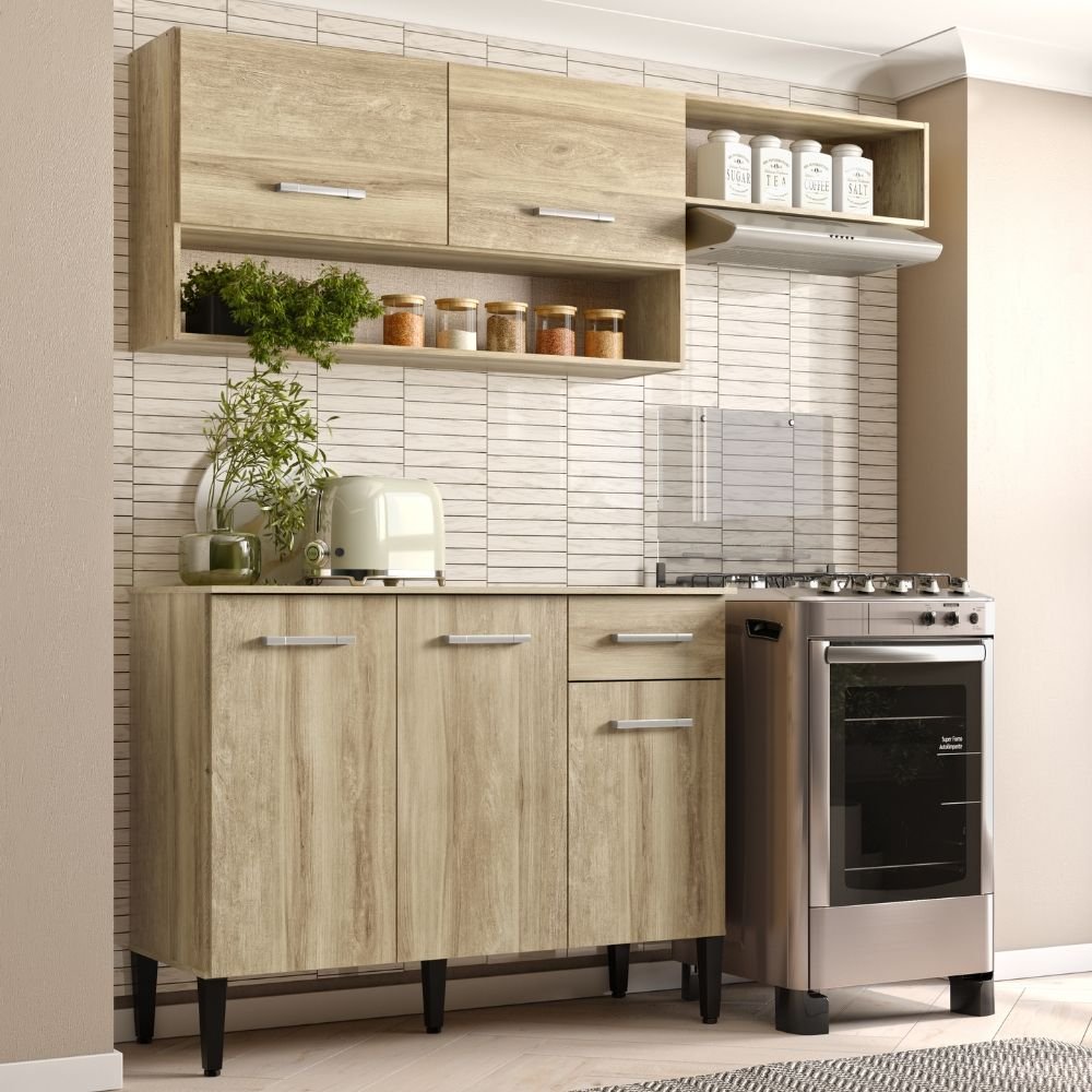 Armário Cozinha Compacta Arizona Tiny Carraro | MadeiraMadeira