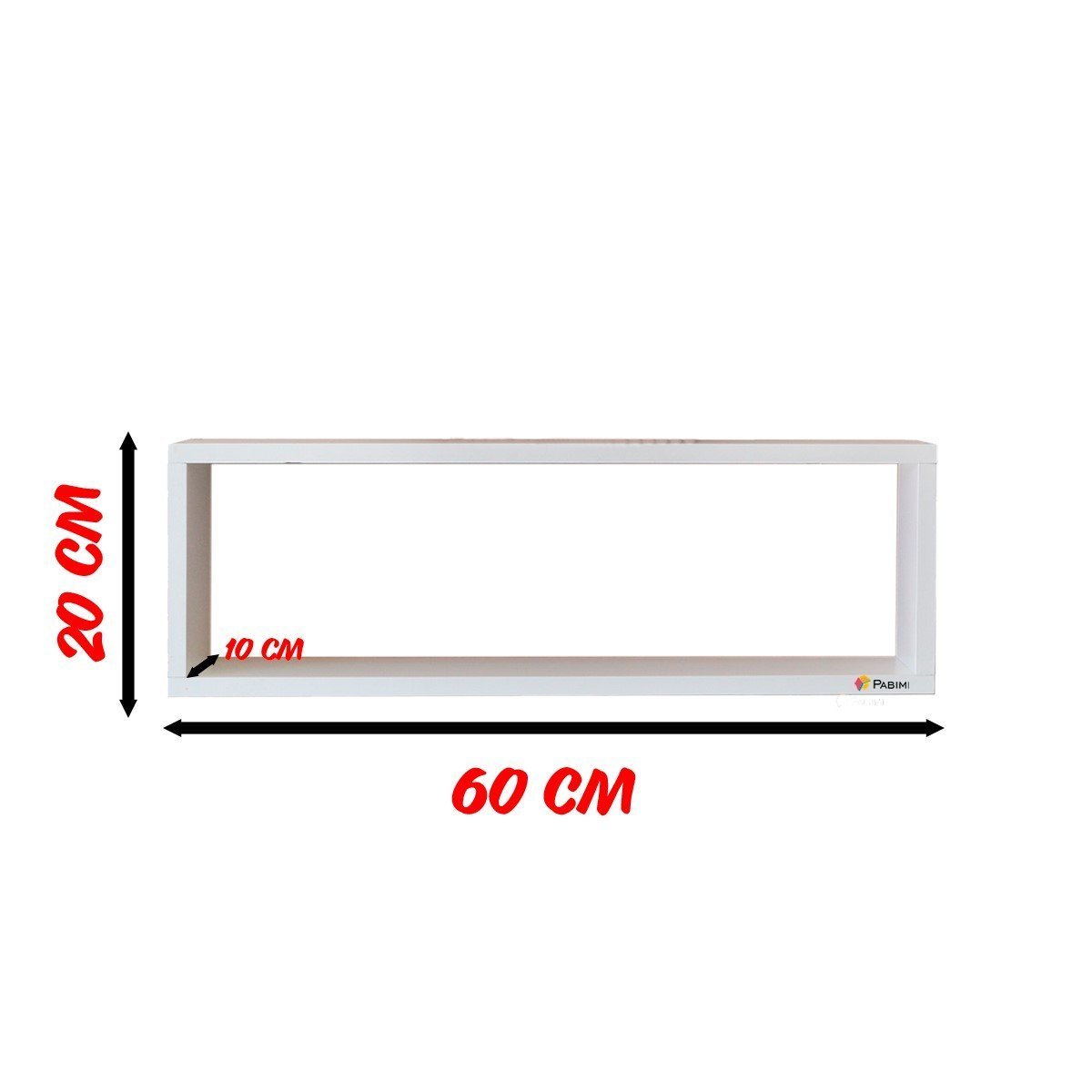 Nicho retangular kit 2 peças sem fundo | MadeiraMadeira