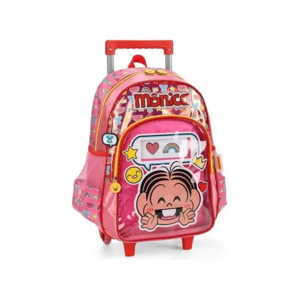 Mochila de Rodinhas Pink Mônica Maxlog Ic39726mn0310un | MadeiraMadeira