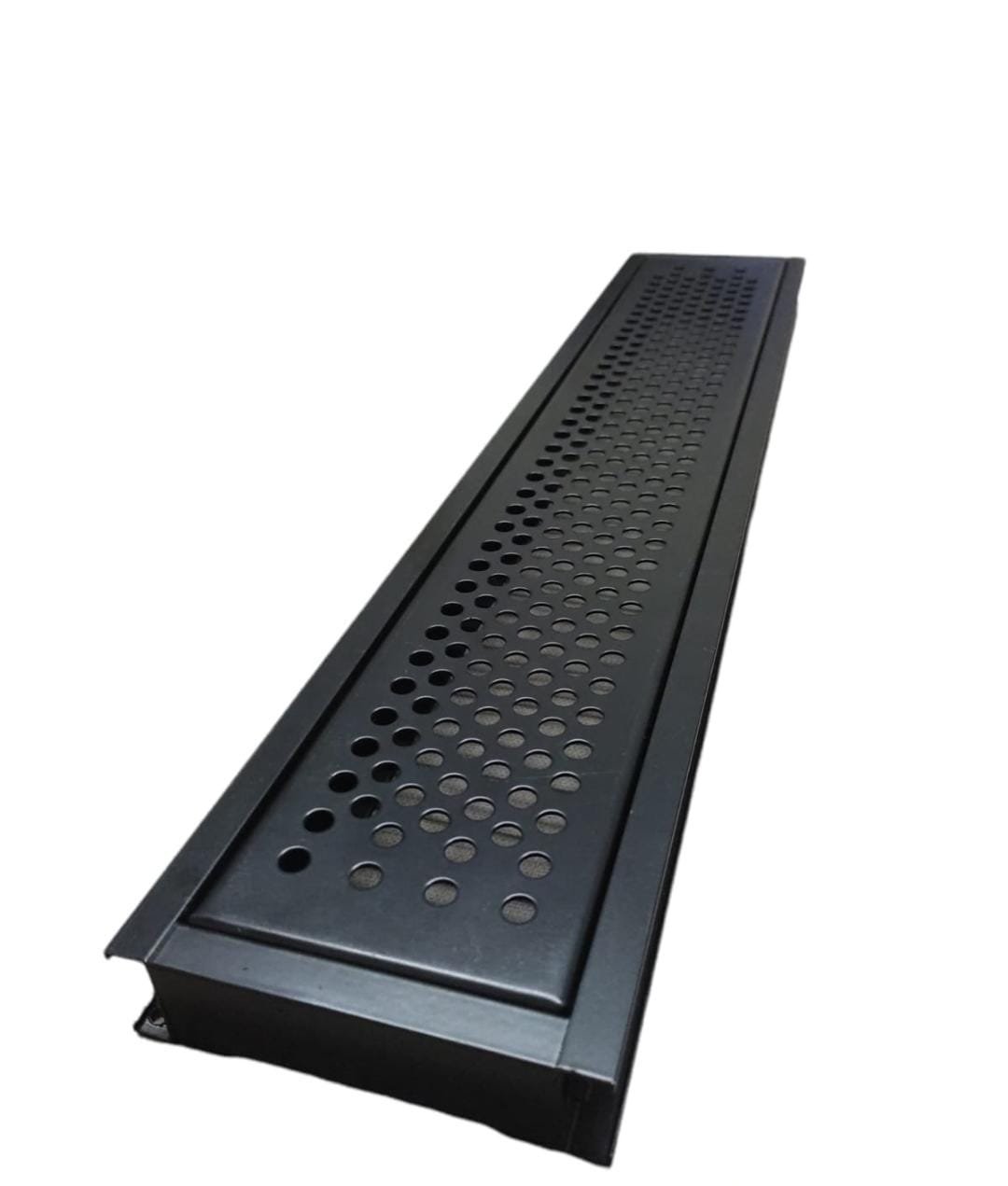Grelha Ralo Linear Perfurada Em Inox 15x100cm Preto Agua Pluvial ...