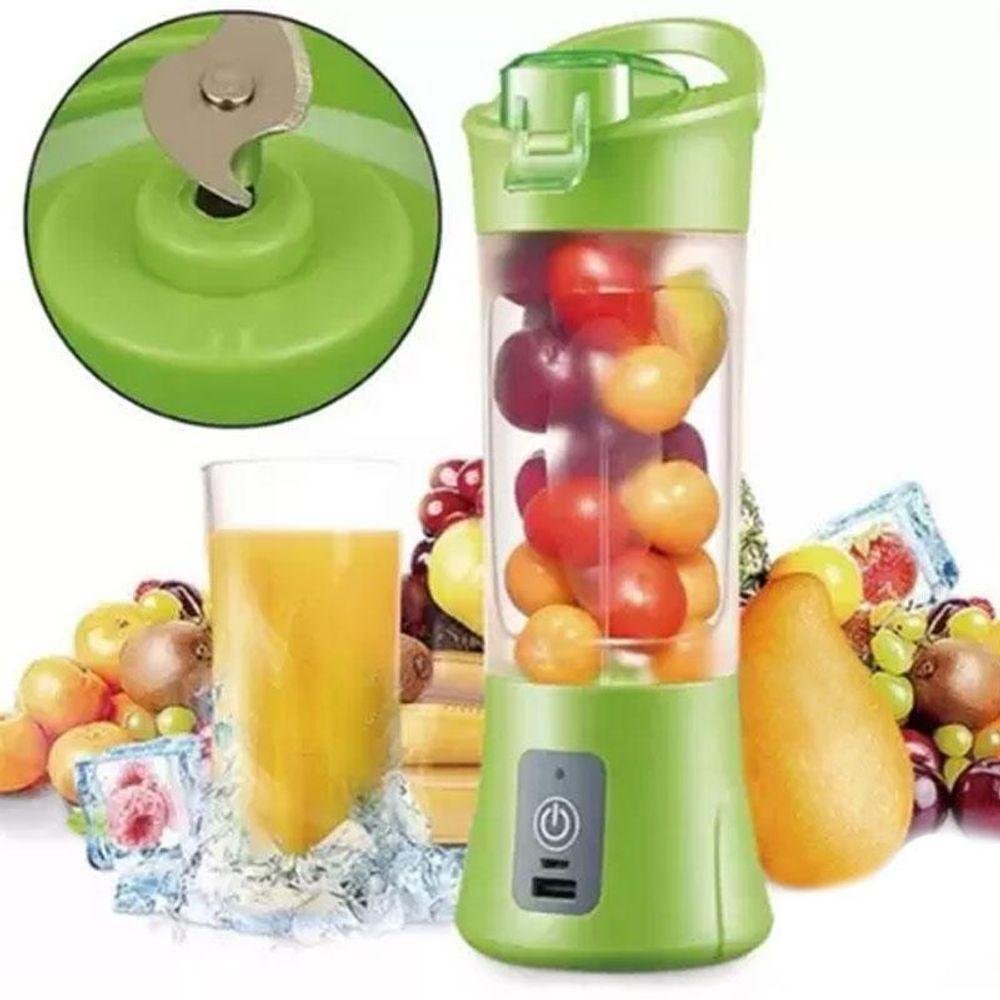 Mini Liquidificador Portátil Recarregável Verde | MadeiraMadeira