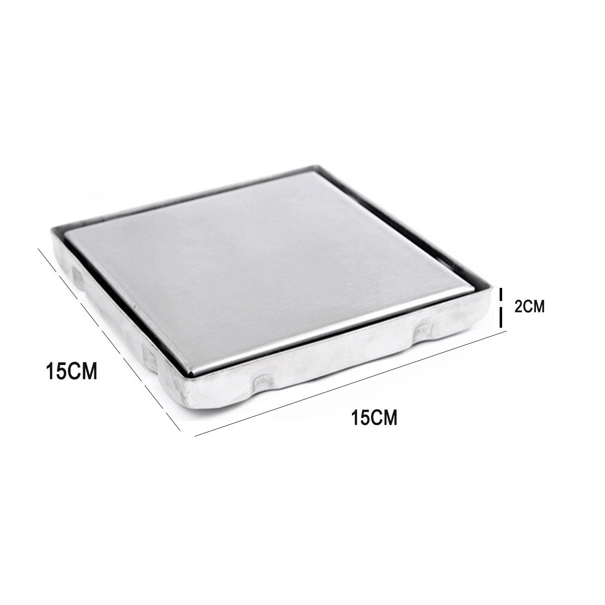 Ralo Oculto 15x15 Invisivel Inox Banheiro Lavabo Anti Odor Lavanderia ...