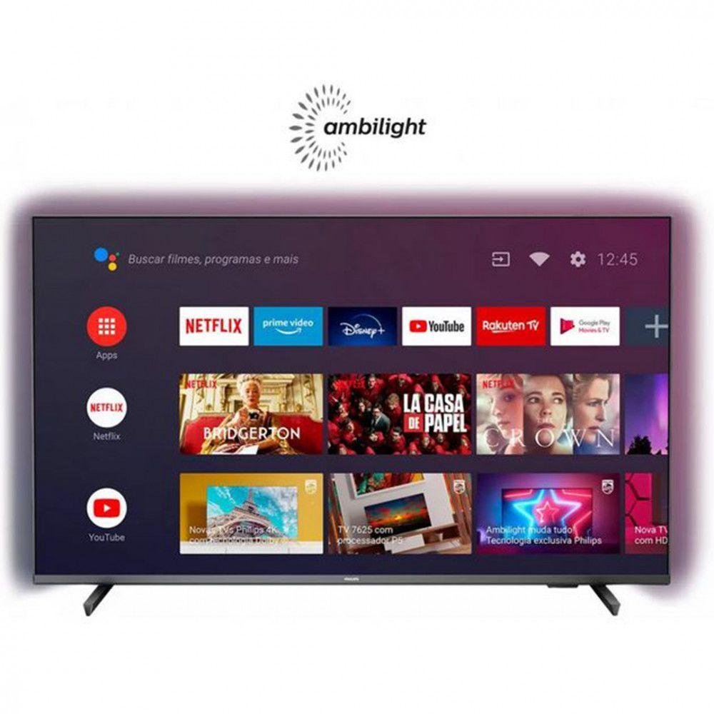 Tv Philips 55 Polegadas Smart 4k Ambilight Preto Bvolt | MadeiraMadeira