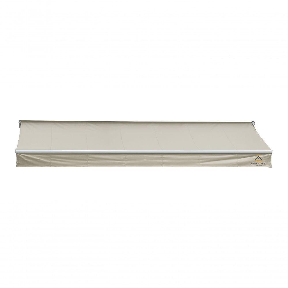 Toldo Articulado Flex - Pvc - 4,00M Bege Projeção 1,50 | MadeiraMadeira