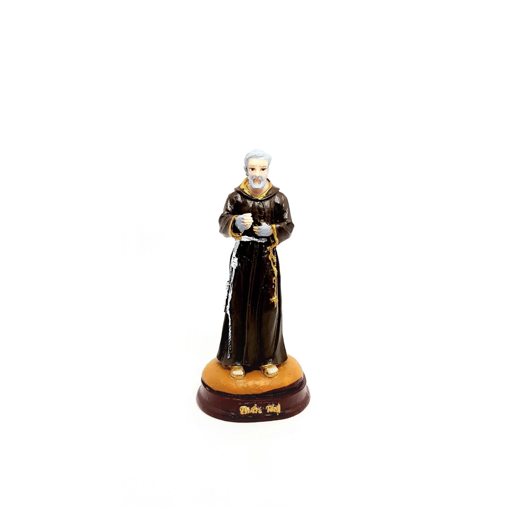 Imagem de Padre Pio 15 cm | MadeiraMadeira