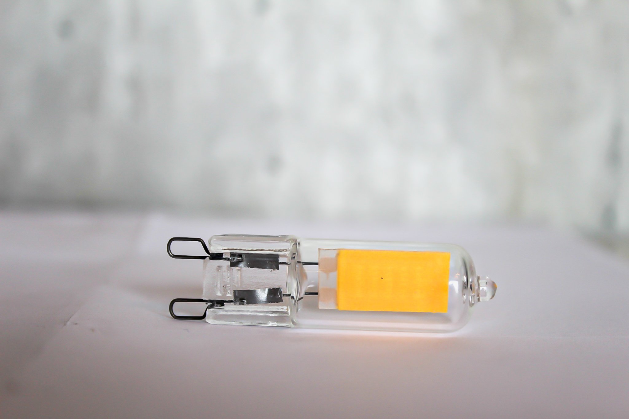 Lâmpada de vidro filamento G9 LED 5W 3000K 220V | MadeiraMadeira