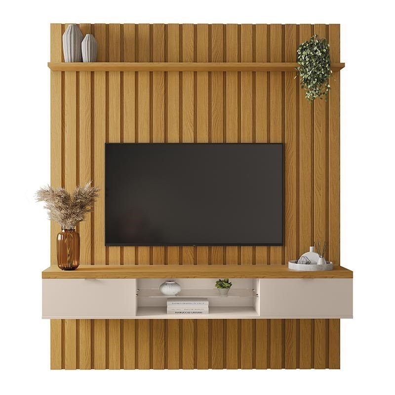 Painel Ripado You Illusion 1.8 Cinamomo/Off White para TV até 70” - HB ...
