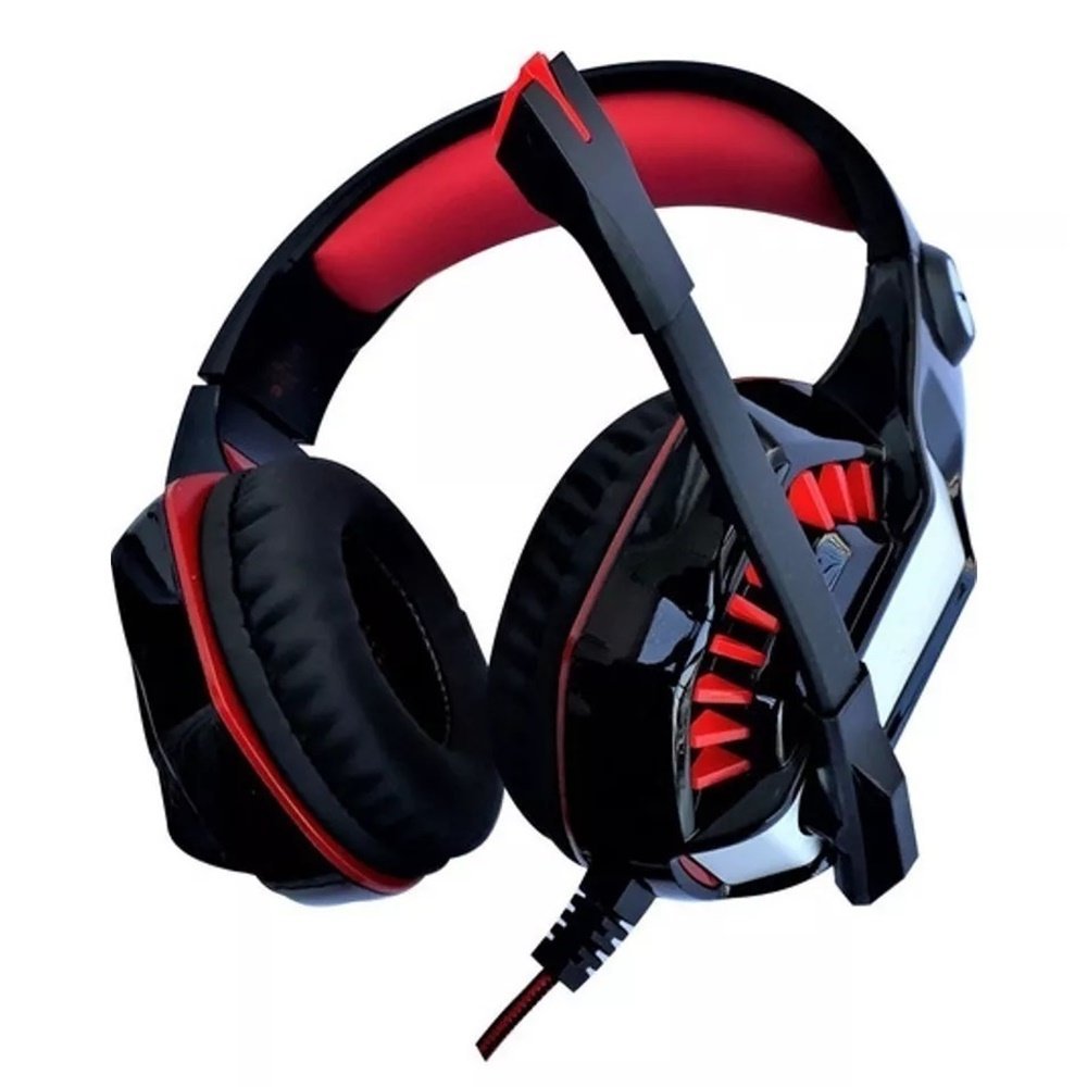 Headset Gamer Knup KP-491 Hathor Pro Led Multiplataforma Vermelho ...