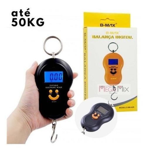 Balança Pêndulo Digital 50kg Pesar Malas Viagem e + | MadeiraMadeira
