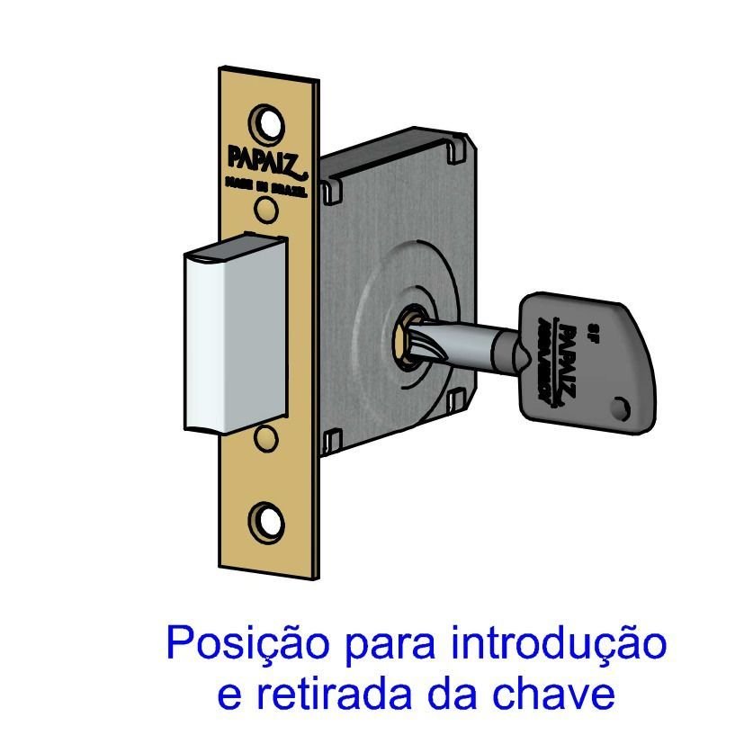 Fechadura Par Trava Tetra Auxiliar 140 R68 Roseta Redonda Preto Fosco ...