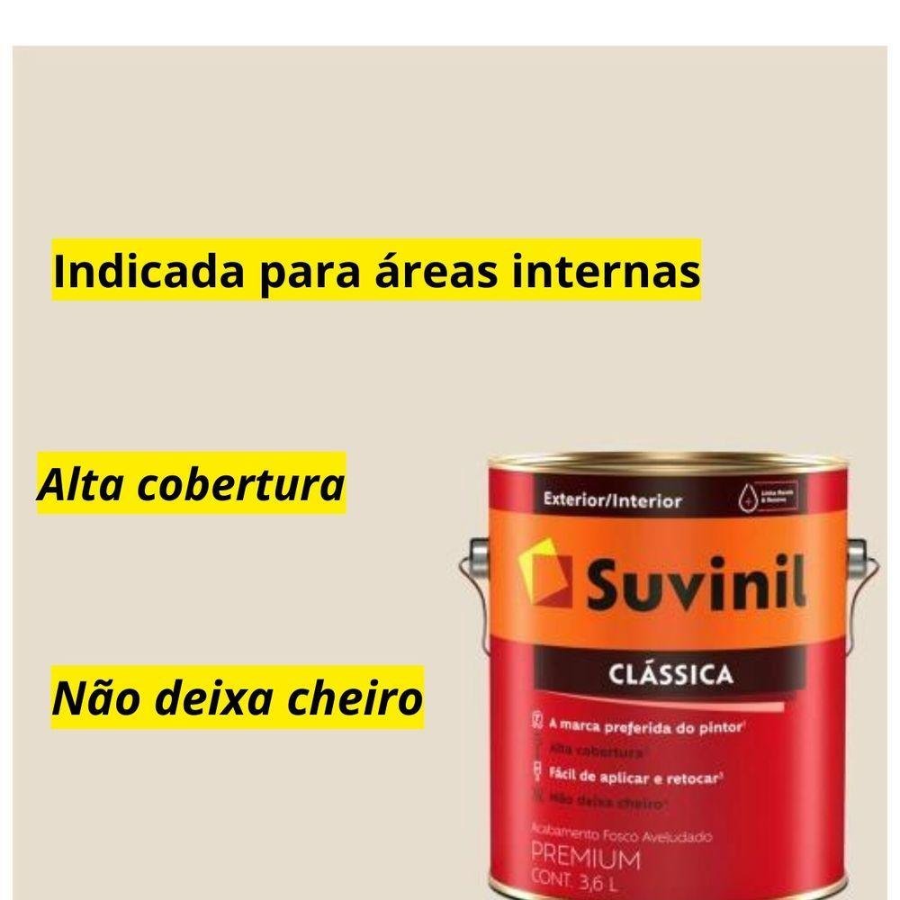 Tinta Clássica Suvinil Cor Palha 3,6 Litros Interior-exterior ...