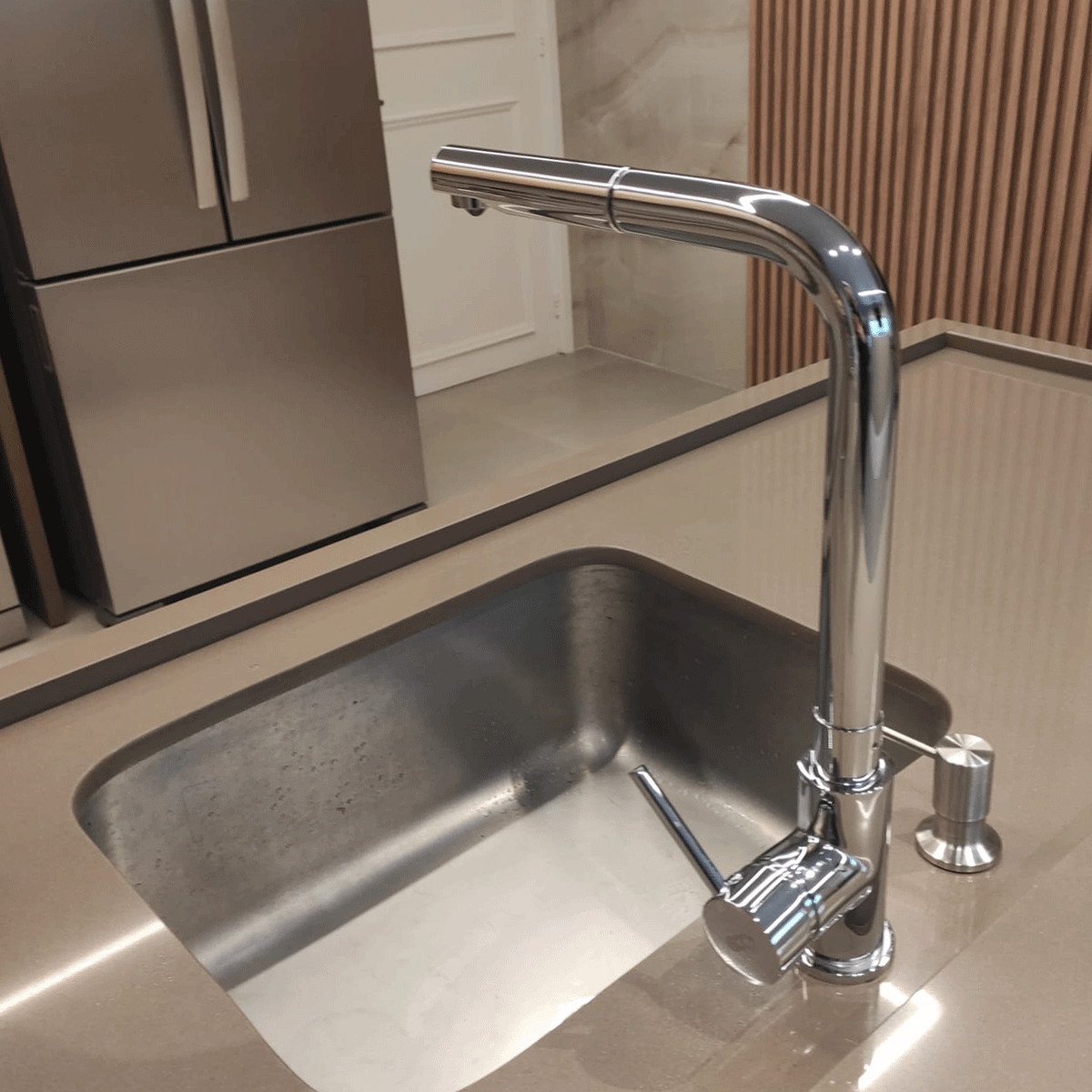 Torneira Monocomando Gourmet Cozinha Misturador Pull Down Bancada Bica ...