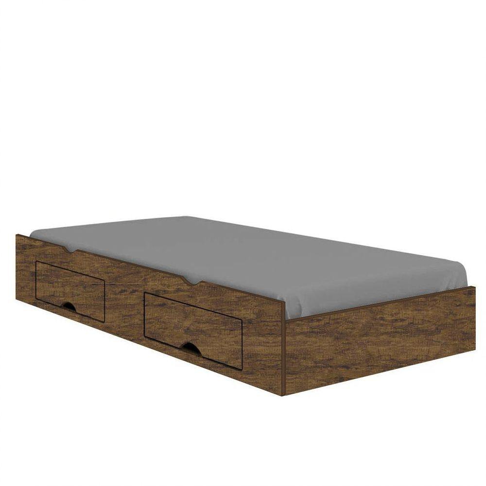 Cama Box Auxiliar Com 02 Gavetas Ypê | MadeiraMadeira