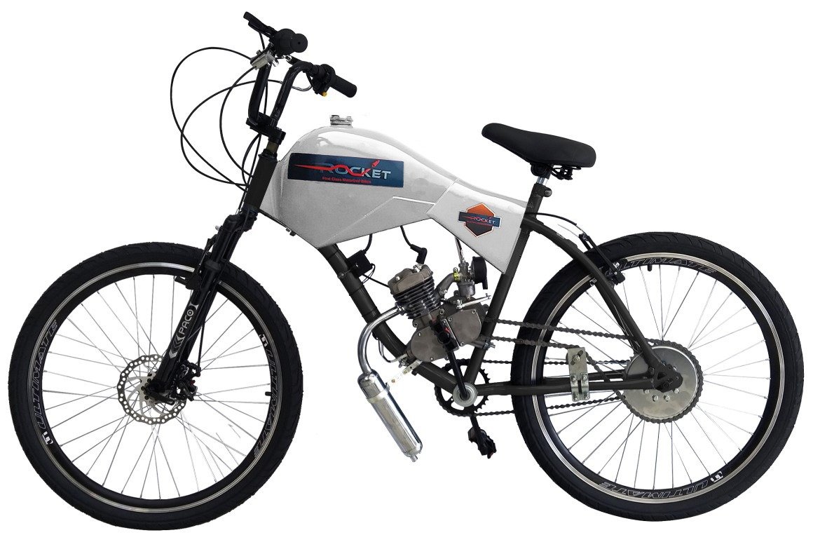 Bicicleta Motorizada 80cc Fr Disc/Susp com Carenagem Rocket ...
