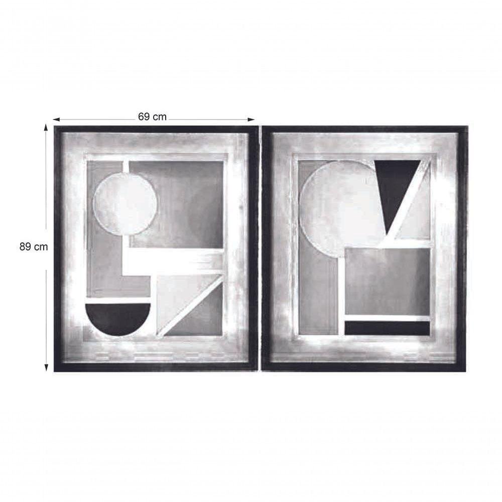 Quadro Decorativo 2pç 69x89 Cod. 6166 - Smarter Moveis | MadeiraMadeira