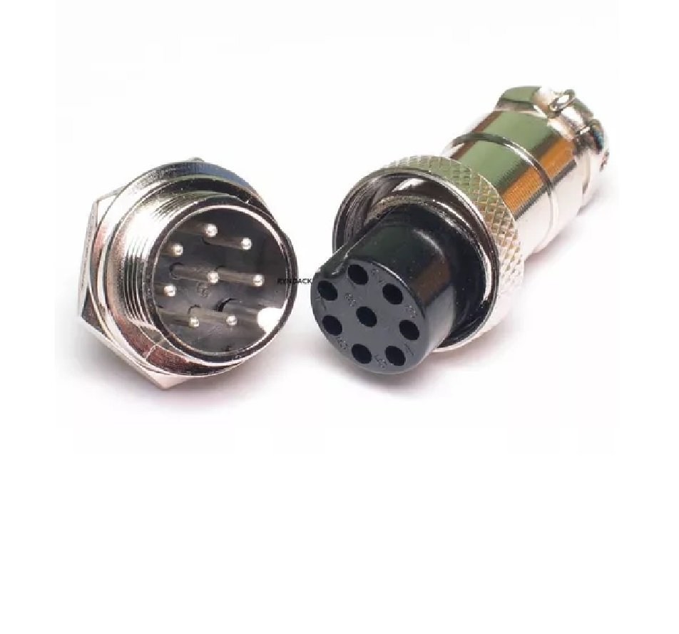 Conector Mic Macho/fêmea 8 Pinos Metal - 05 Pares | MadeiraMadeira