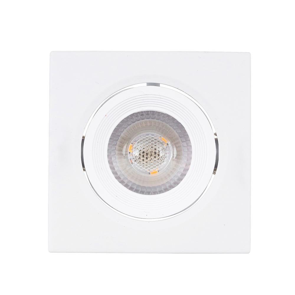Spot Led Quadrado Direcionável 3W - 4000K | MadeiraMadeira