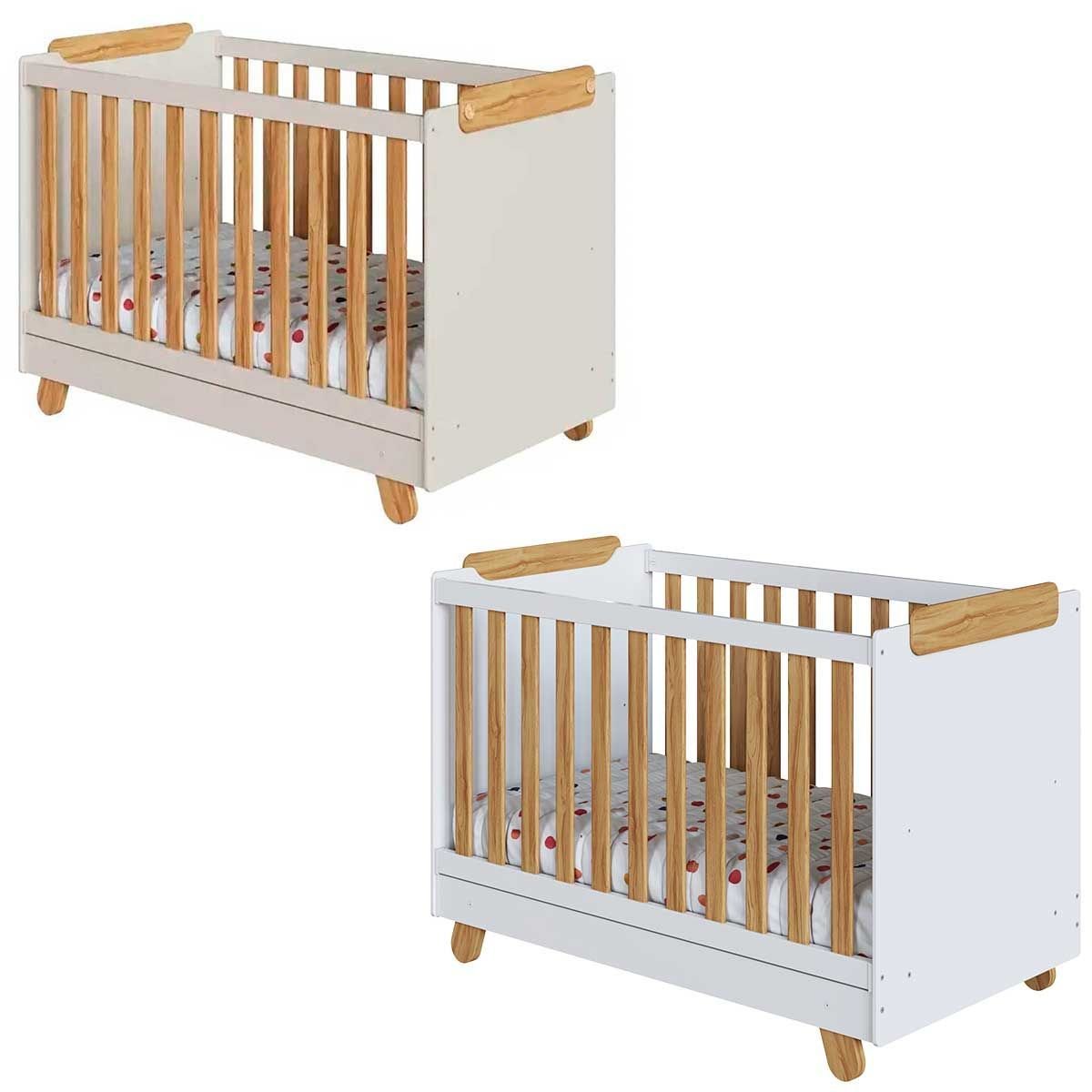 Berço Americano 4 em 1 Pingo Mini Cama Mdf Bebê e Cia | MadeiraMadeira