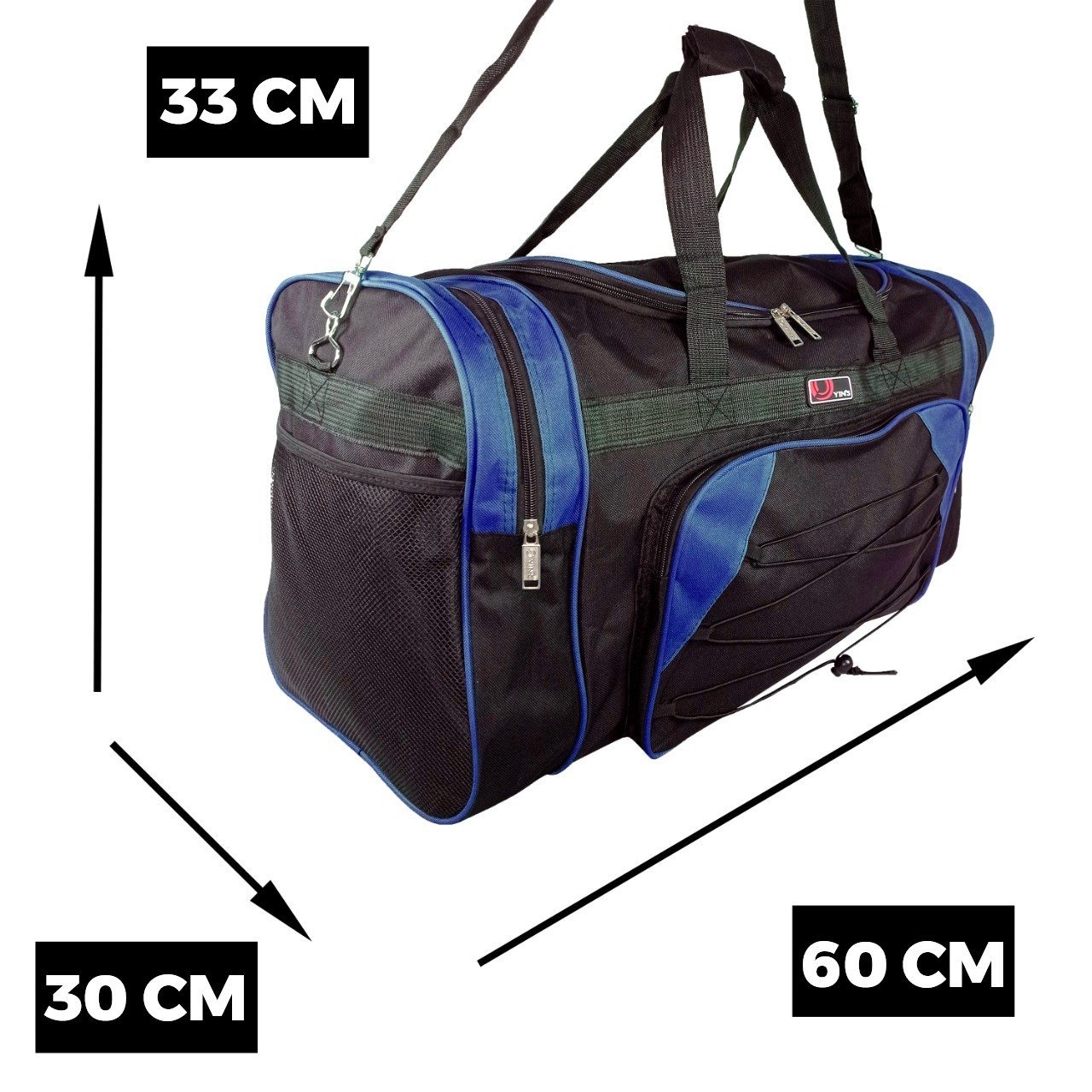 Bolsa Sacola Esportiva Média Para Viagem / Academia - Azul | MadeiraMadeira