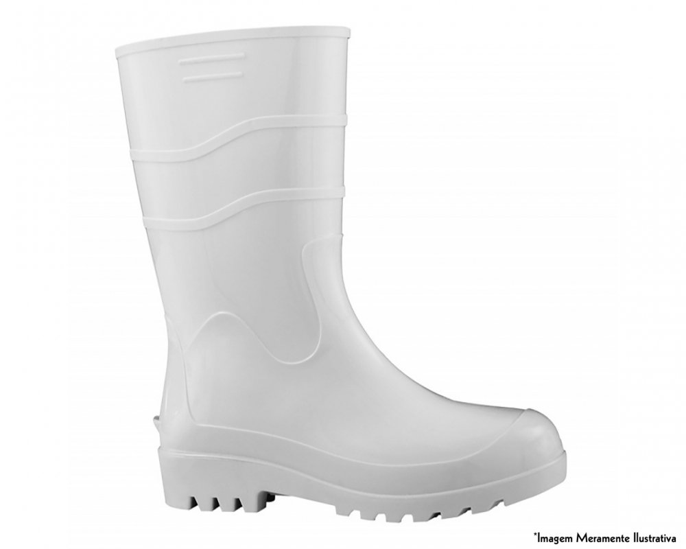 Bota Pega Forte Cano Medio Branca 37 | MadeiraMadeira