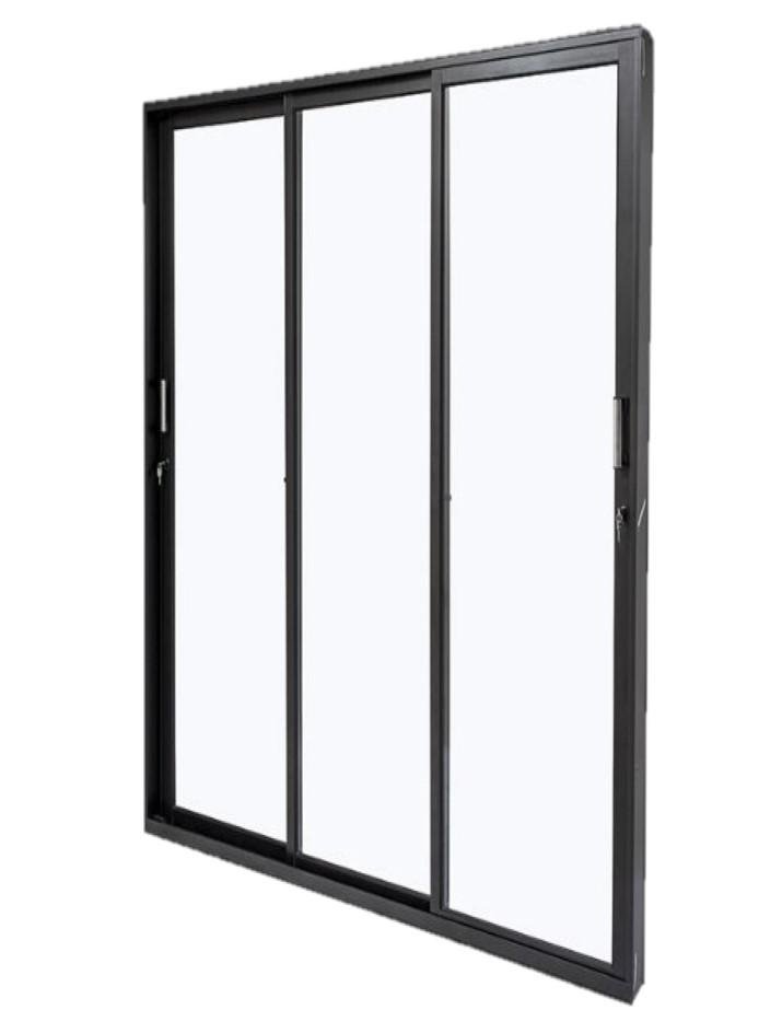 Porta Sacada de Correr em Alumínio Suprema Vidros Temperados - 210x200 ...