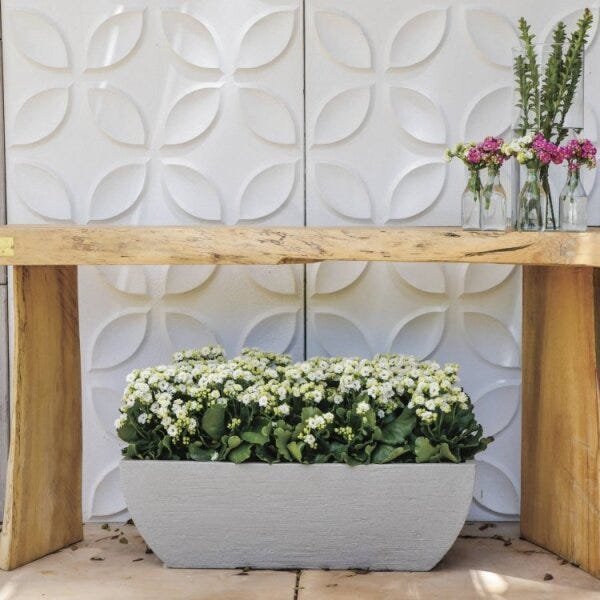 Conjunto 2 Floreira Retângular 25cmx78cmx30cm Japi | MadeiraMadeira