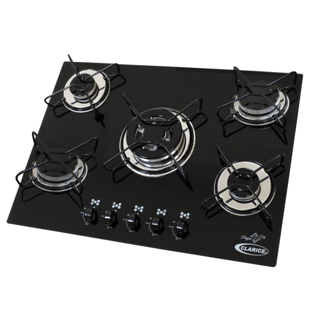 Cooktop Perfect Fit 5 Bocas Tripla chama c/ Queimadores Italianos e ...