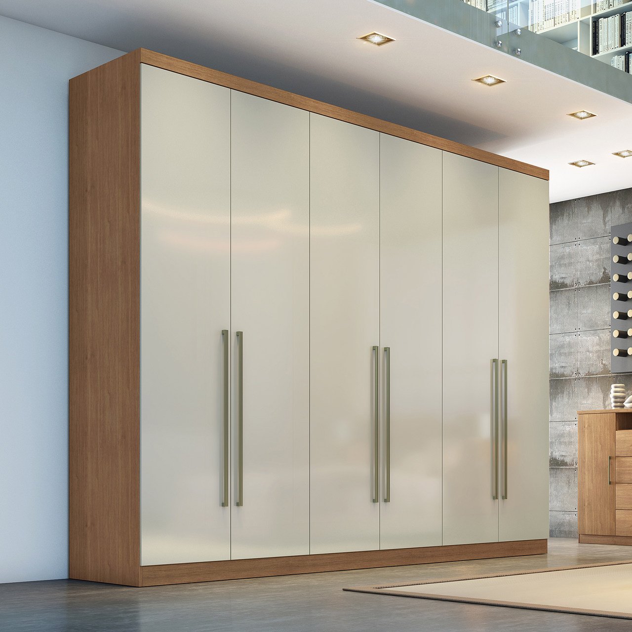 Guarda Roupa Casal com 6 portas e 8 Gavetas Dello Plus Novo Horizonte ...